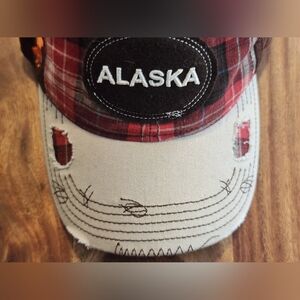 Accessories | Alaska Plaid Distressed Adjustable Baseball Cap Nwot ...